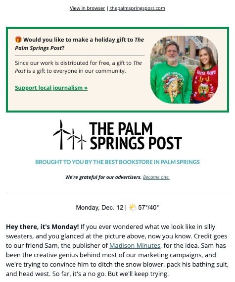 The Palm Springs Post: From Daily Newsletter to Thriving News Outlet ...