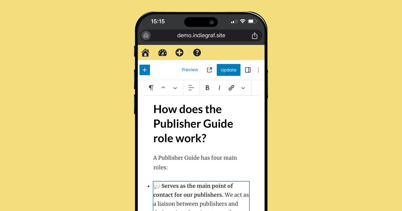 Indie Tech introduces a mobile-friendly backend – Indiegraf